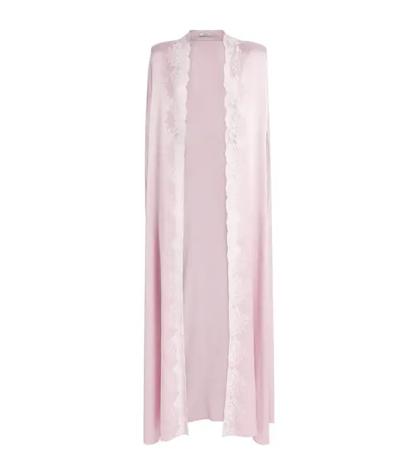 BOCAN Lace Trim Beatrice Cape - Pink