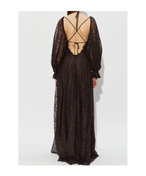 Etro Paisley Motif Lace Maxi Dress