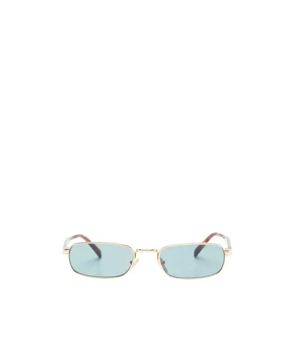 Prada Rectangle Frame Sunglasses - Blue