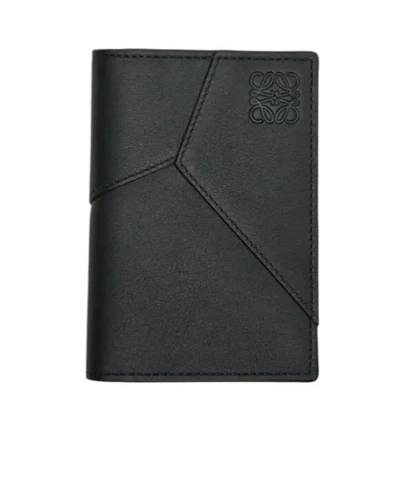 Loewe Puzzle Edge Logo Embossed Card Holder - Black