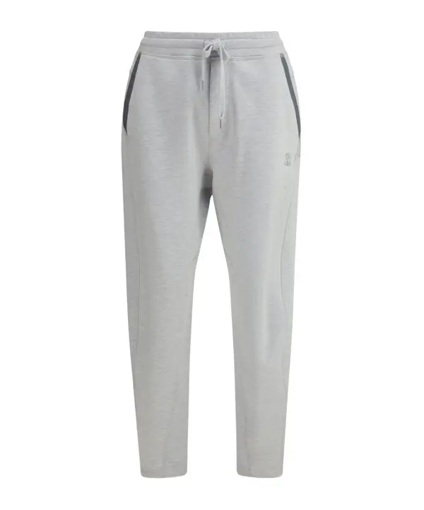 Brunello Cucinelli Logo Detailed Drawstring Joggers