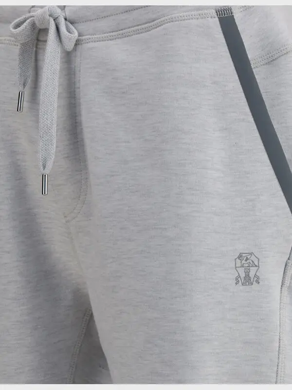 Brunello Cucinelli Logo Detailed Drawstring Joggers
