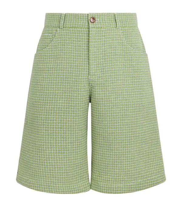 Séfr Houndstooth Tailored Shorts