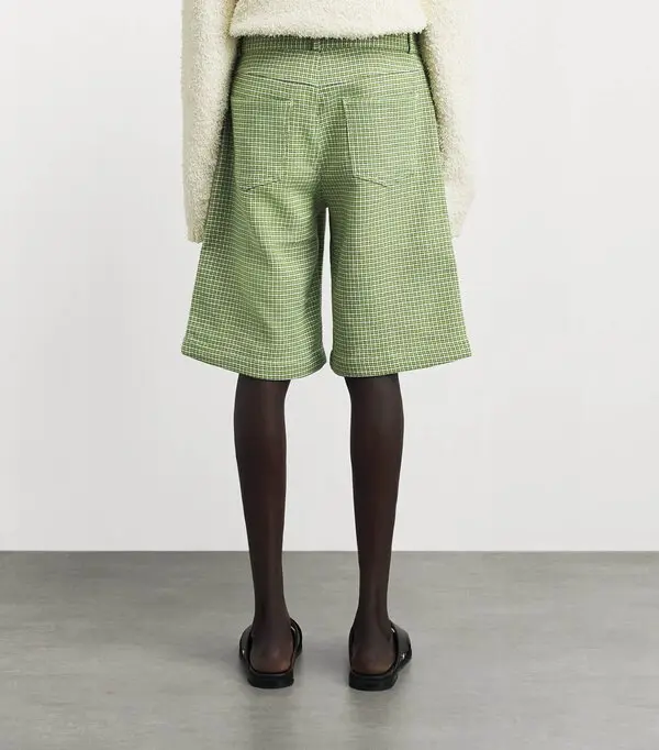 Séfr Houndstooth Tailored Shorts