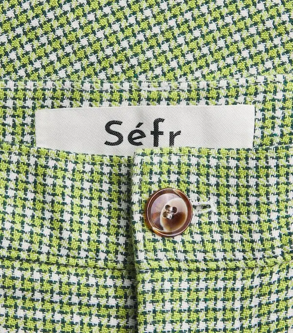 Séfr Houndstooth Tailored Shorts