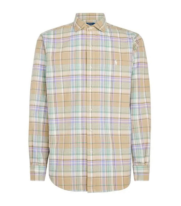 Polo Ralph Lauren Cotton Check Polo Pony Shirt