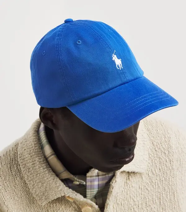 Polo Ralph Lauren Cotton Baseball Cap With Embroidered Logo - Blue