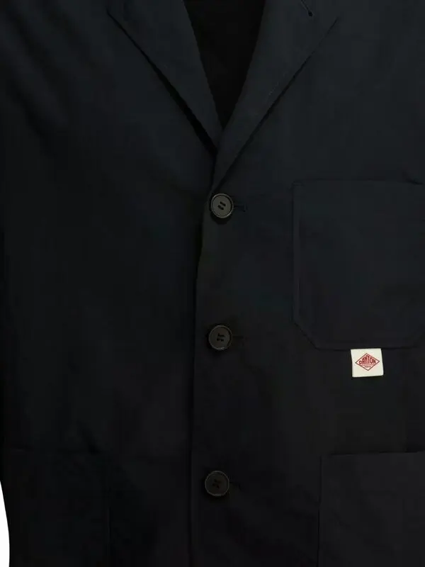 DANTON Logo-patch Button-up Coat