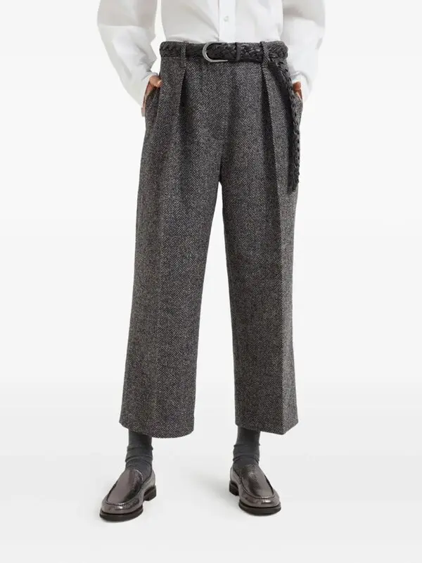 Brunello Cucinelli High-waisted Pleated Trousers