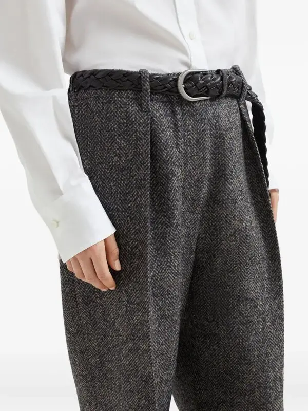 Brunello Cucinelli High-waisted Pleated Trousers