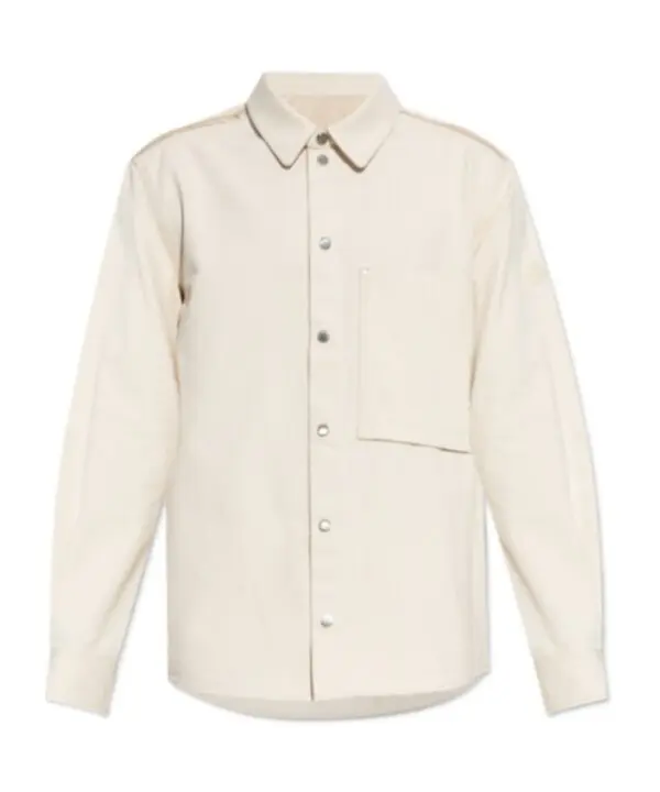 Moncler Long-sleeved Button-up Shirt - Cream