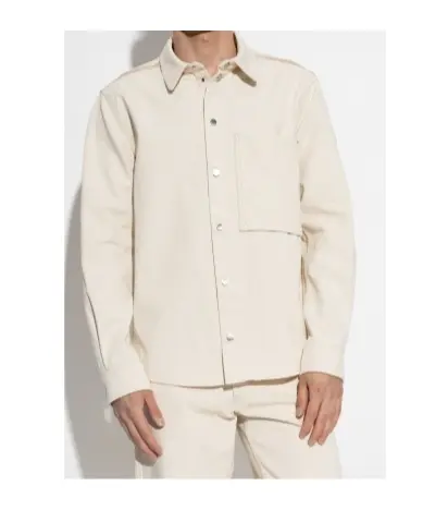 Moncler Long-sleeved Button-up Shirt - Cream