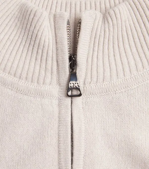 Derek Rose Finley Cashmere Quarter-zip Sweater