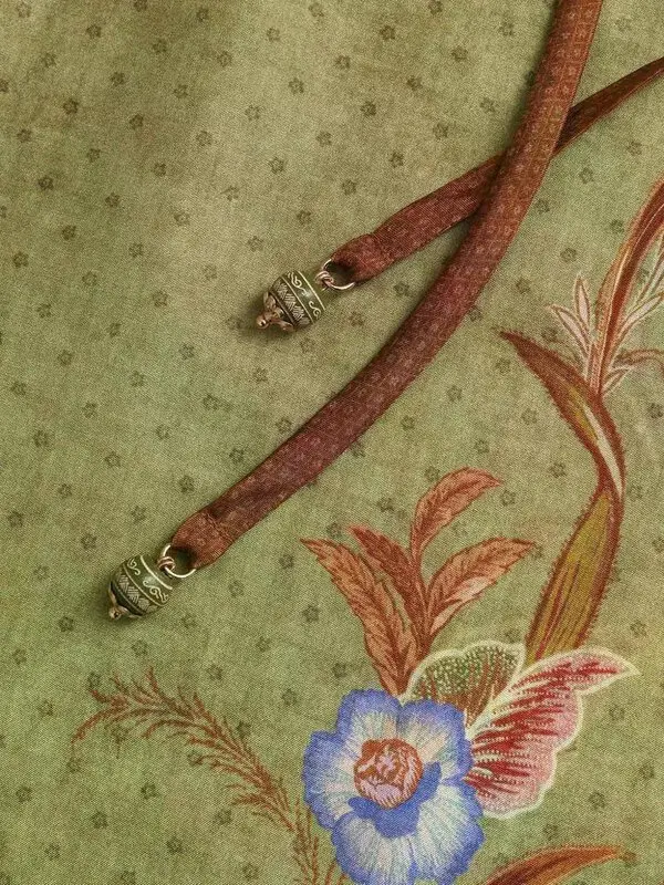 Zimmermann Indra Floral Print Wide Leg Trousers - Green