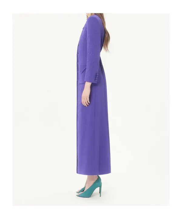 Valentino Garavani Long Sleeved Coat - Blue