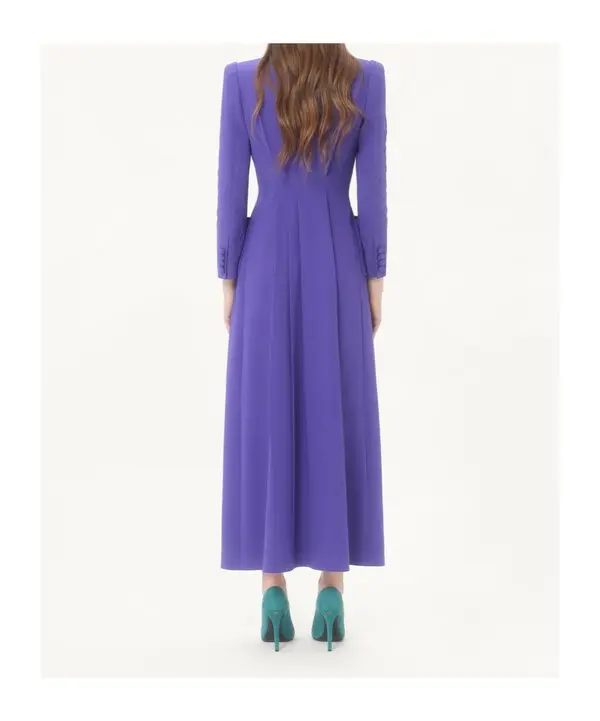 Valentino Garavani Long Sleeved Coat - Blue