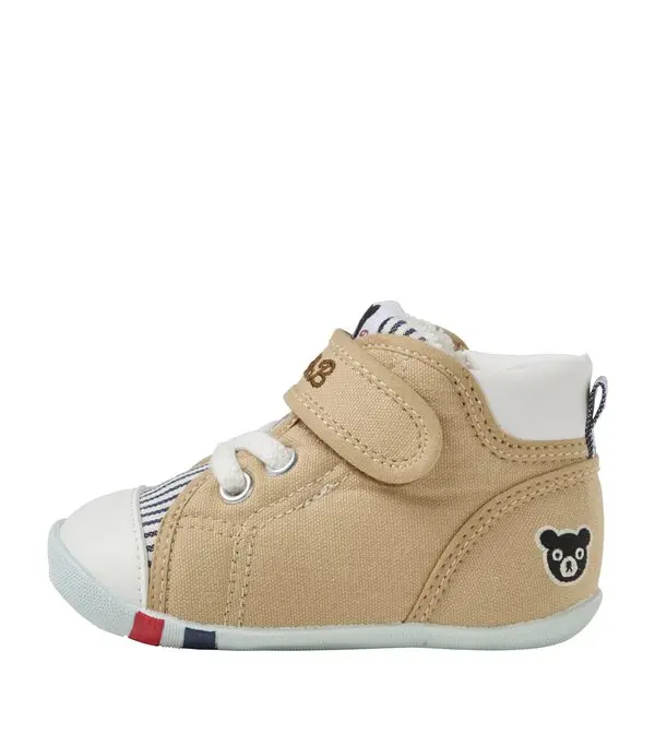 MIKI HOUSE Double B" Cotton Canvas Sneakers