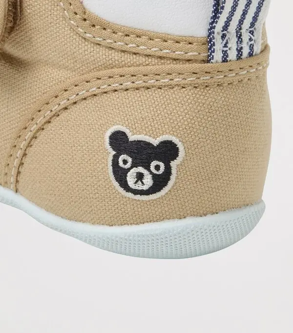 MIKI HOUSE Double B" Cotton Canvas Sneakers