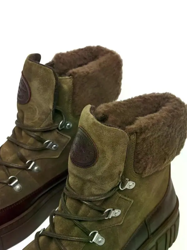 Gant Lace-up Shearling Trim Boots