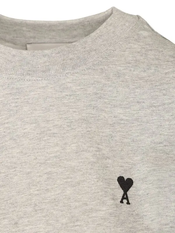 AMI Paris De Coeur Logo T-shirt - Grey