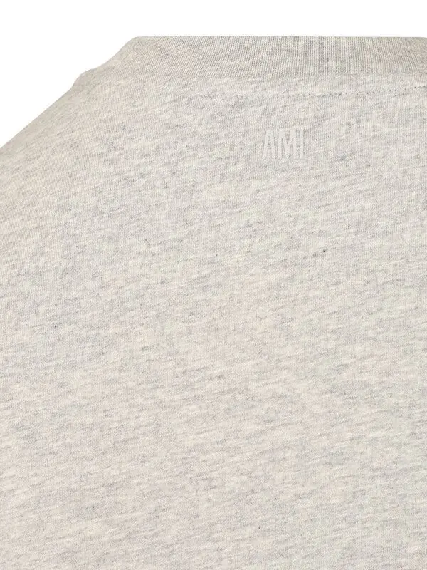 AMI Paris De Coeur Logo T-shirt - Grey