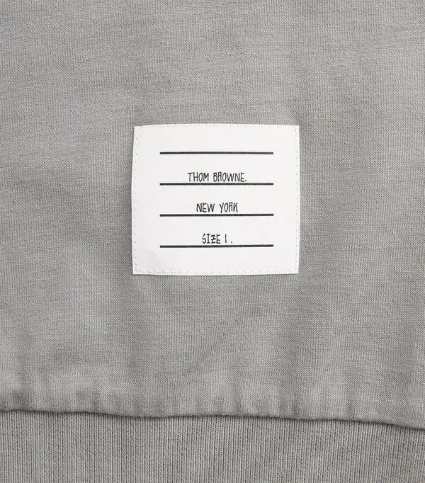 Thom Browne Cotton 4-bar T-shirt - Grey