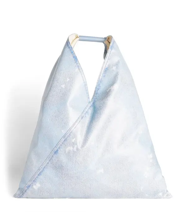 MAISON MARGIELA Denim-effect Japanese Tote Bag - Blue