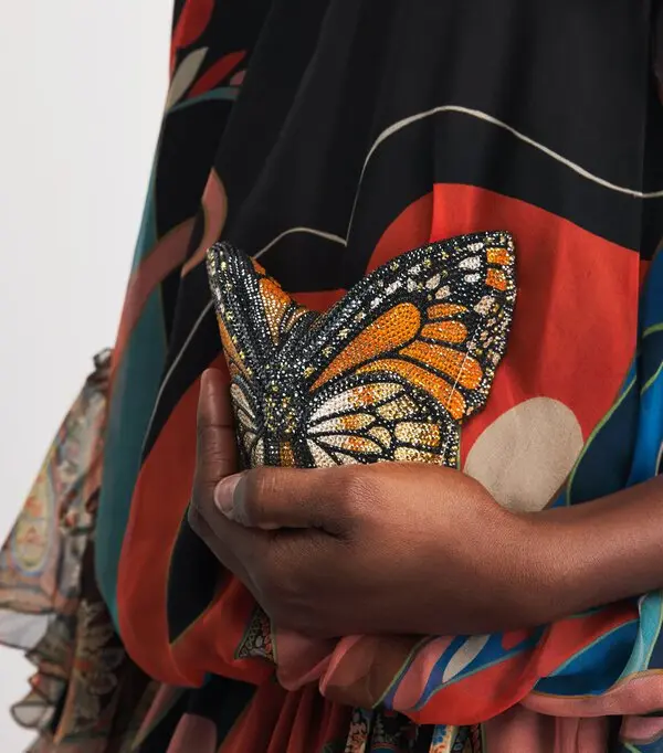 Judith Leiber Embellished Butterfly Clutch