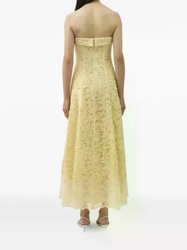 Simkhai Strapless Lace Overlay Dress