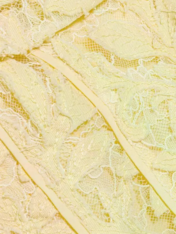 Simkhai Strapless Lace Overlay Dress