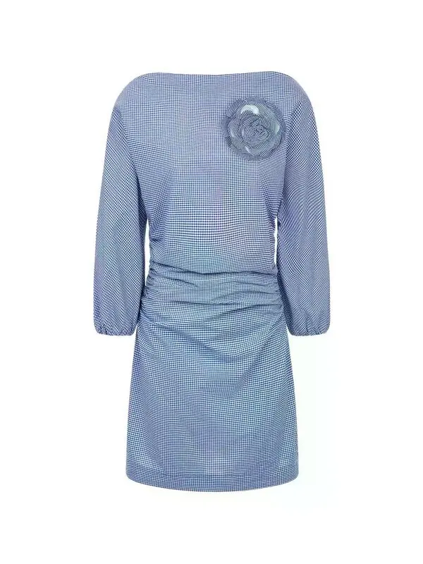 Bernadette Ezra Gingham-check Brooch Dress