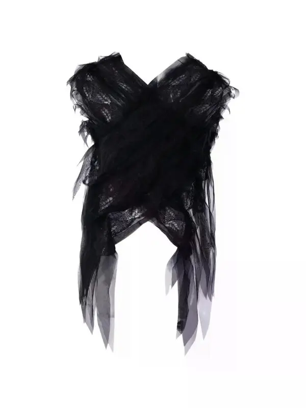 PAULINE DUJANCOURT Asymmetrical Ruffled Top