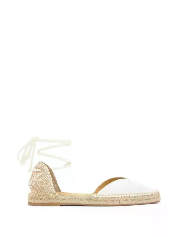 CastaÑer Brava Lace-up Espadrilles - White
