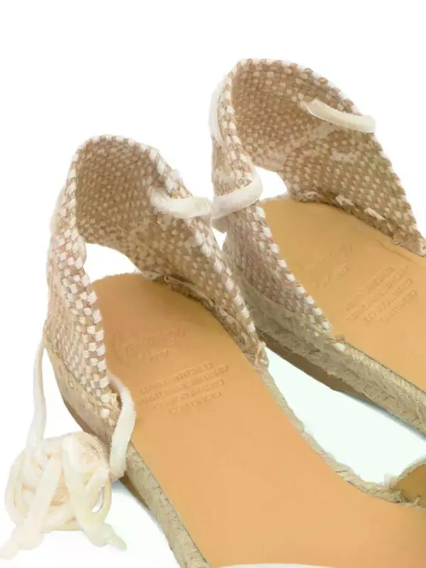 CastaÑer Brava Lace-up Espadrilles - White