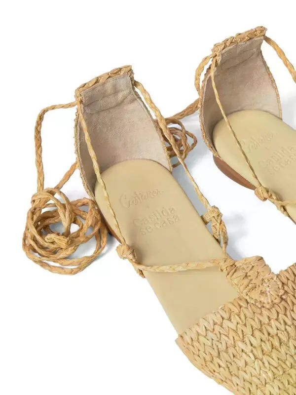 CastaÑer Gilda Braided Raffia Espadrilles