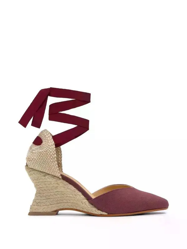 CastaÑer Jud Wedge Espadrilles - Red