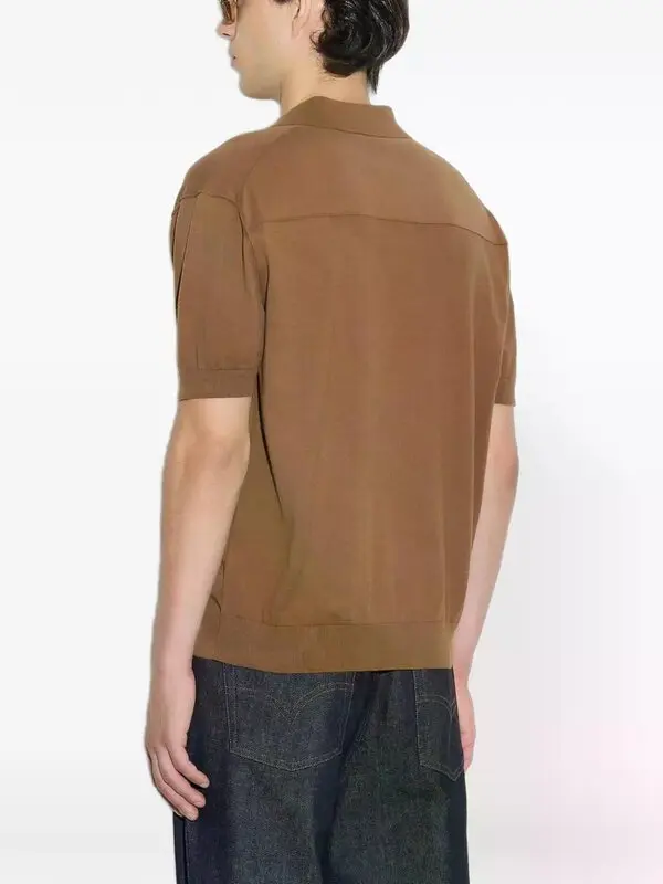 PAOLO PECORA Open-collar Loose-fit T-shirt