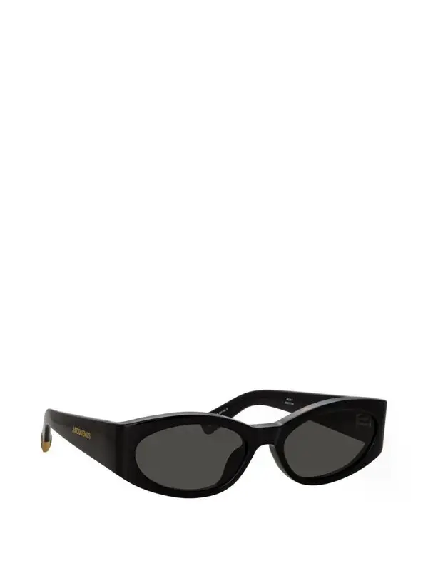 Jacquemus Oval Sunglasses - Black