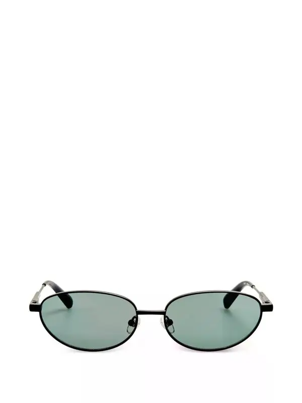Jacquemus Alba Oval Sunglasses - Black