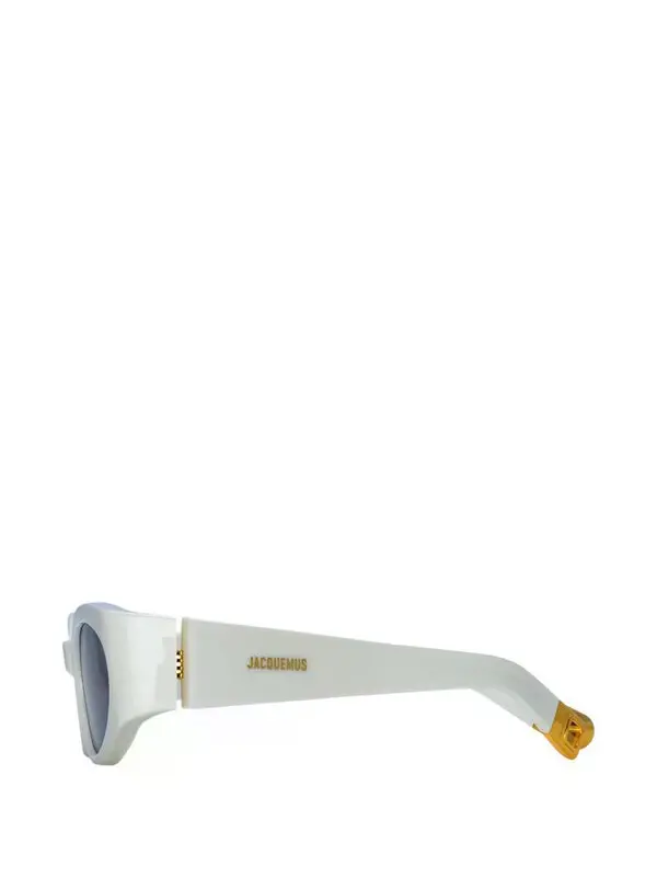 Jacquemus Oval Sunglasses - White