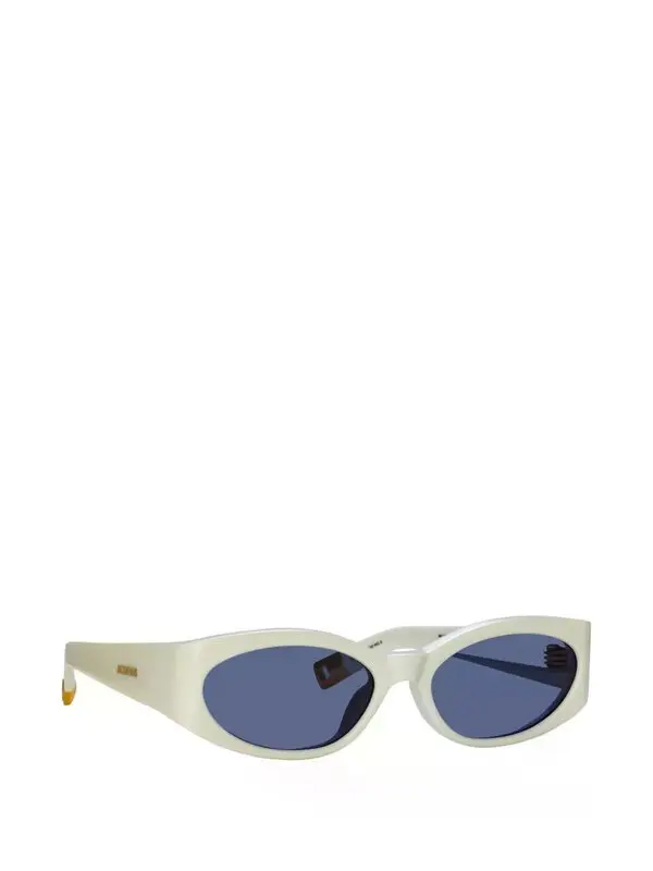 Jacquemus Oval Sunglasses - White