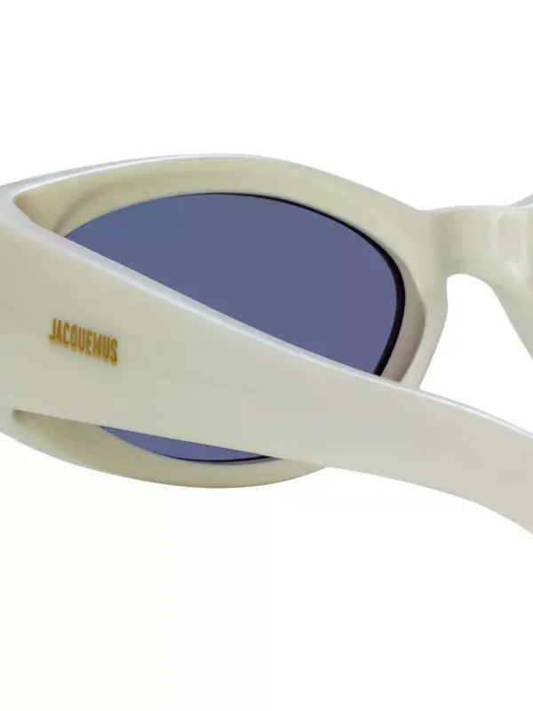 Jacquemus Oval Sunglasses - White