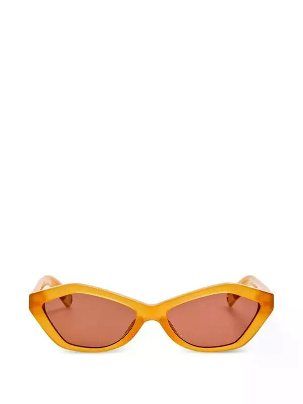 Jacquemus Geometric Frame Sunglasses - Yellow