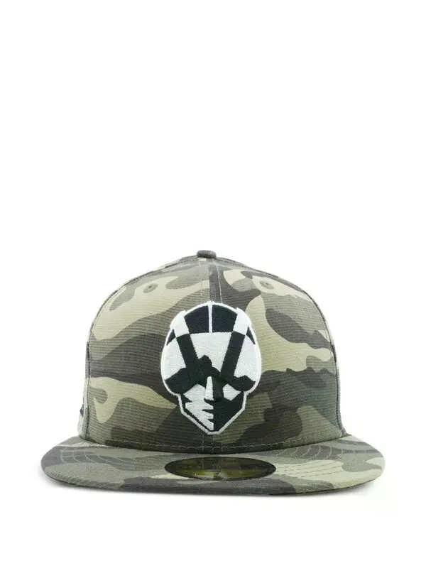 New Era 59fifty Camouflage Print Cap - Green