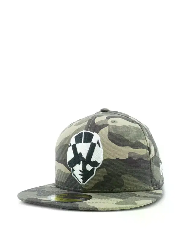 New Era 59fifty Camouflage Print Cap - Green