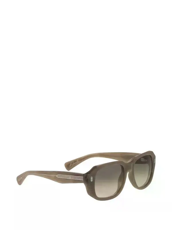 Brunello Cucinelli Square Frame Sunglasses With Gradient Lenses