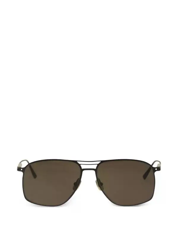 Brunello Cucinelli Geometric Frame Sunglasses - Brown