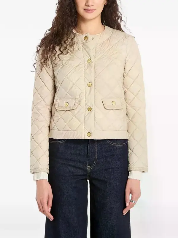 Tommy Hilfiger Quilted Collarless Jacket