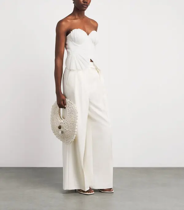 Cult Gaia Pleated Jace Corset Top