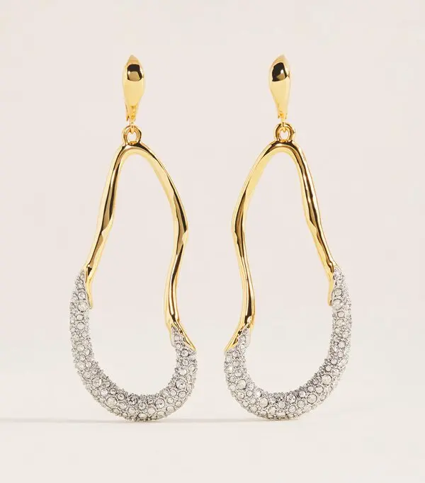 Alexis Bittar Plated Solanales Crystal Drop Earrings - Gold